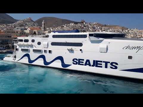 Blue Star Paros - Champion Jet 2 ταυτόχρονη αναχώρηση & άφιξη. by @tinaallaz