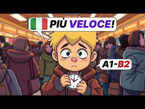 Learn Italian Naturally with Easy A1-B2 Conversation: Alla Cassa del Supermercato!