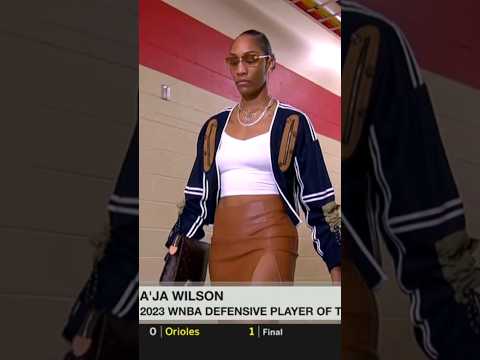 A'ja Wilson arrives to #WNBA Semis. Las Vegas Aces vs Dallas Wings. #shorts #short #wnbaplayoffs