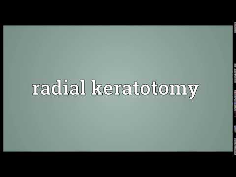 Radial keratotomy Meaning | Wordogram