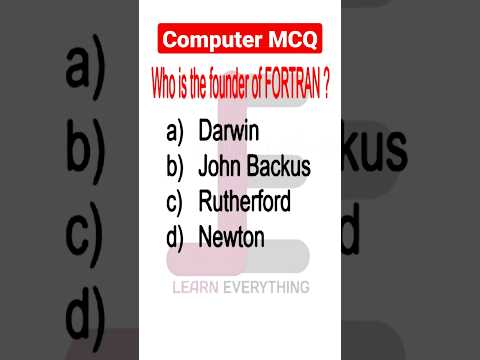 Who is the founder of FORTRAN ? #computer_mcqs #shortsfeed #shorts