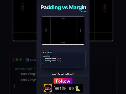 Padding vs Margin in CSS | Padding vs Margin #padding #coding #code #html #htmlcss