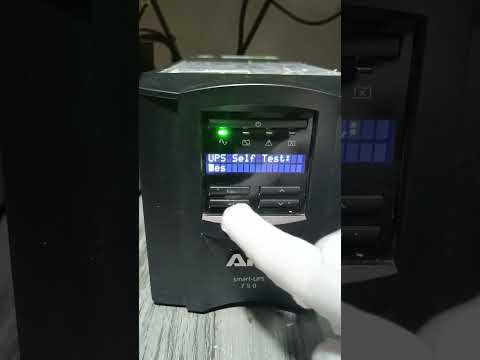 UPS Self Test - APC Smart UPS 750