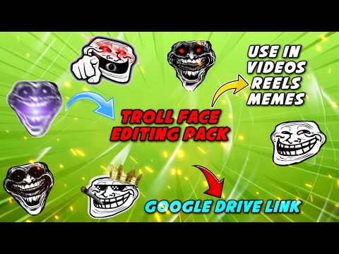 ???? Troll Face Meme Editing Pack ???? | Free Download Google Drive Link | Piku Bhai Special Edition 2025