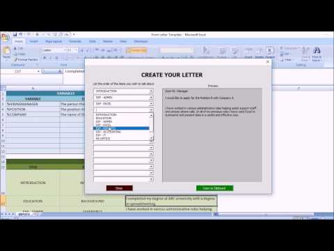 Create a Custom Cover Letter with this Form Letter Template