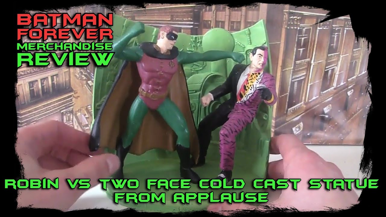 Batman Forever Merchandise Review - Robin vs Two Face Cold Cast Statue from Applause