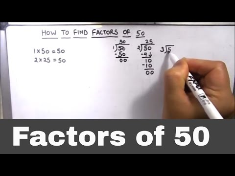 How to Find Factors of 50 / Finding Factors of 50 / All Factors of 50