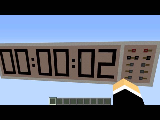Digital Clock (24hour) - works in 1.10 - ultra compact Minecraft Map