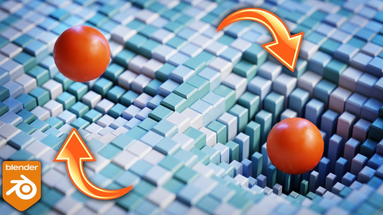 Satisfying Animation Loop with Geometry Nodes Proximity (Blender Tutorial)