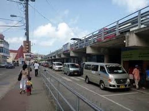 St George's Bus Station in Grenada, West Indies