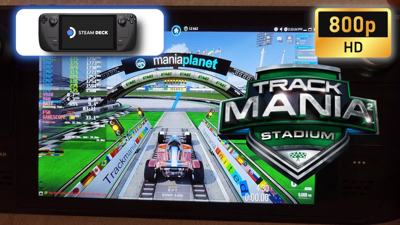 Steam Deck | Trackmania 2 Stadium | 800p