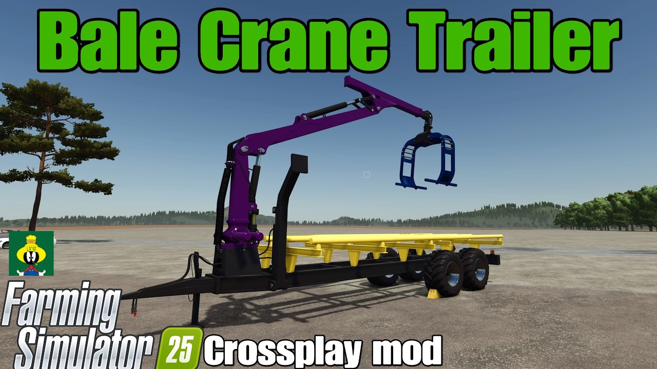 Bale Crane Trailer / FS25 crossplay mod