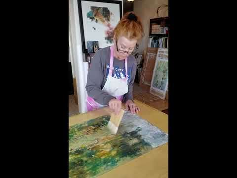 From My Studio: Rice Paper Wet Mounting and Finishing