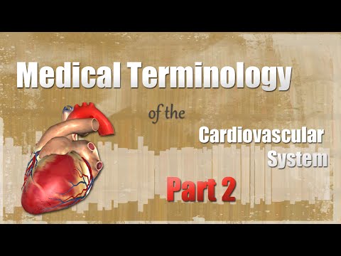 Medical Terminology of the Cardiovascular System Pt.2