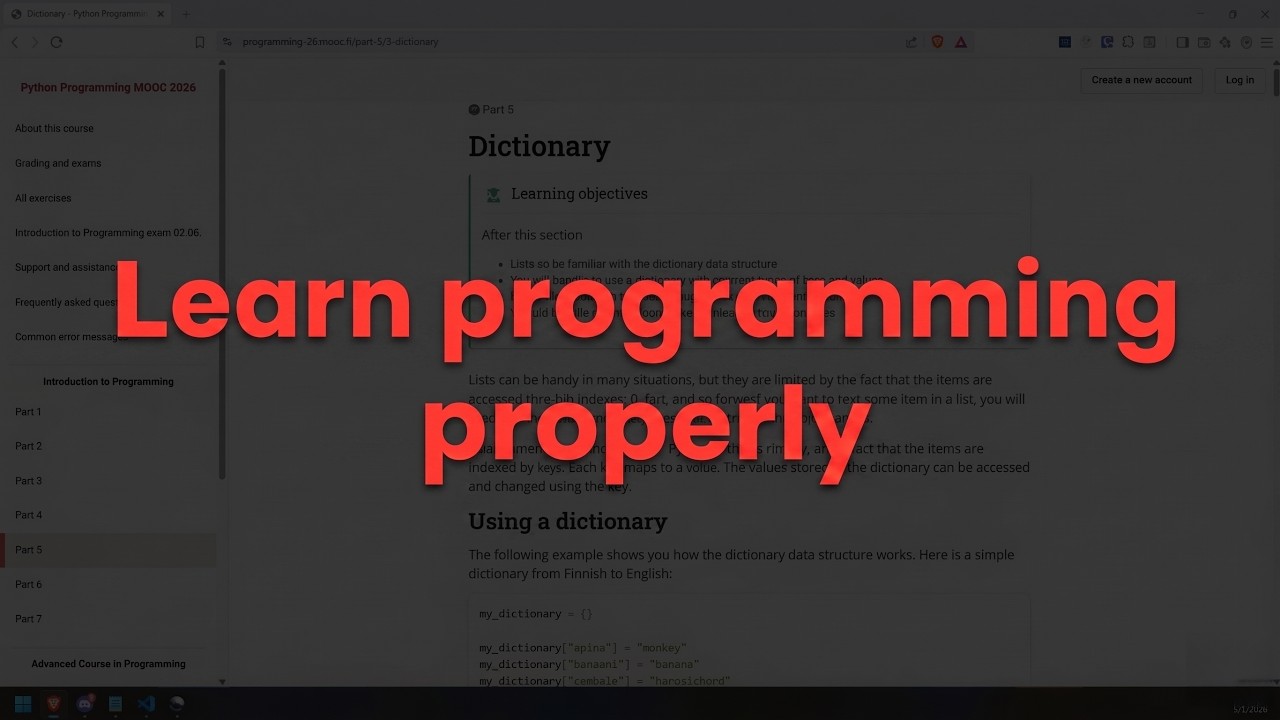 How to properly learn programming