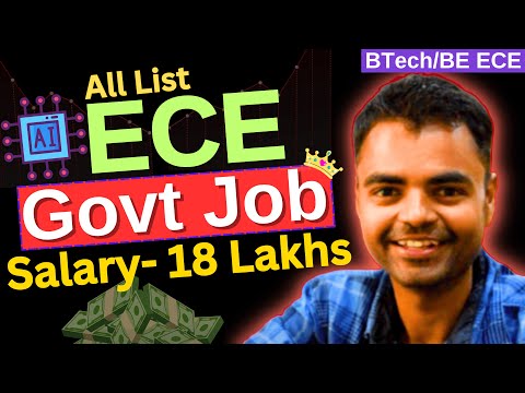 BTech ECE Govt Jobs, High Paying Govt Jobs After ECE Engineering in India #btech #ece #govtjobs