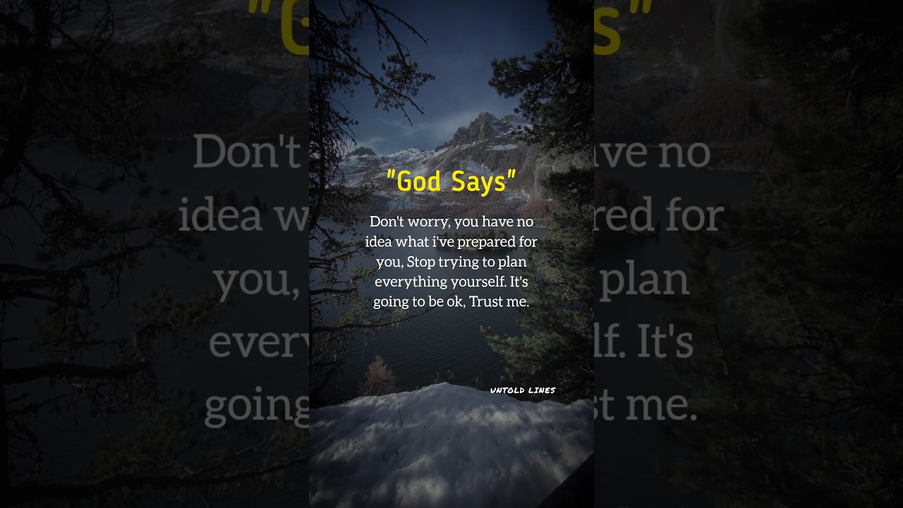 God Says ❤️ #quotes #untoldlines