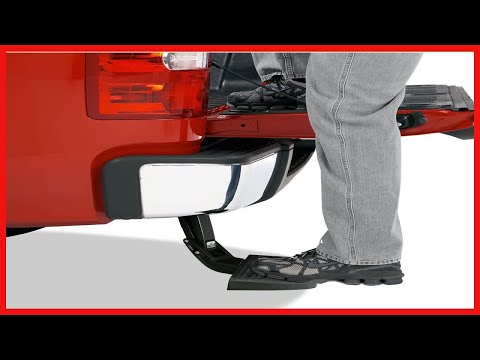 AMP Research 75306 01A BedStep Retractable Bumper Step for 2009 2018 Ram 1500, 2010 2018 Ram 250035