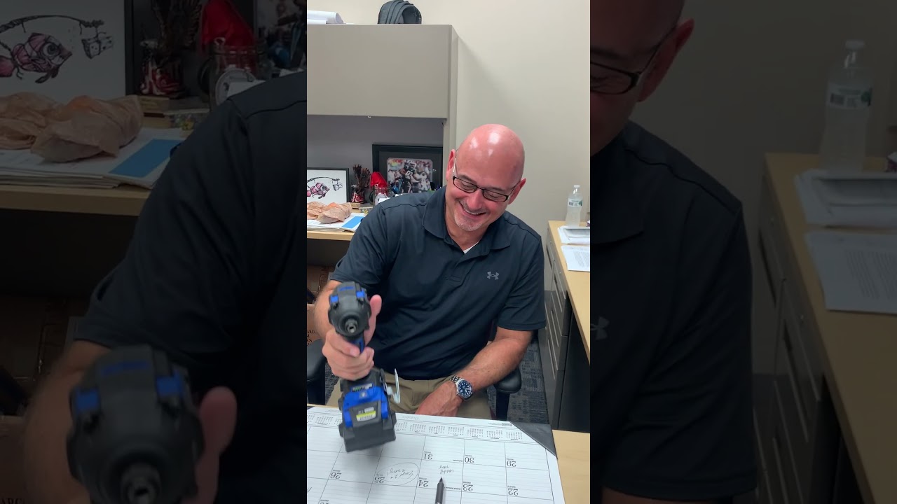 Handing WireCrafters employees a drill to see if they do the thing. #materialhandling #trend #shorts
