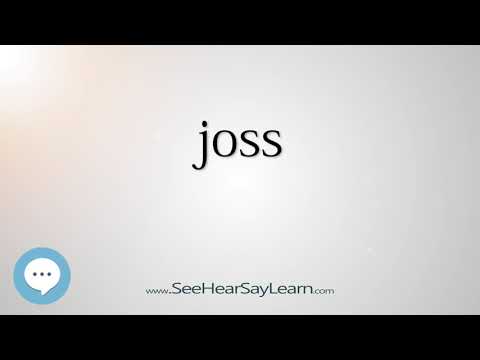 joss - Smart & Obscure English Words Defined 👁️🔊🗣🧠✅