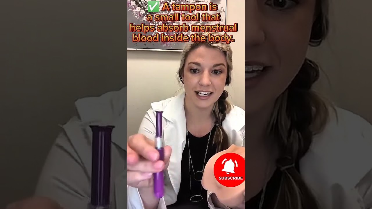 ✅ How to insert a tampon?