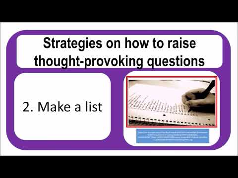 How to Raise Thought-Provoking Questions