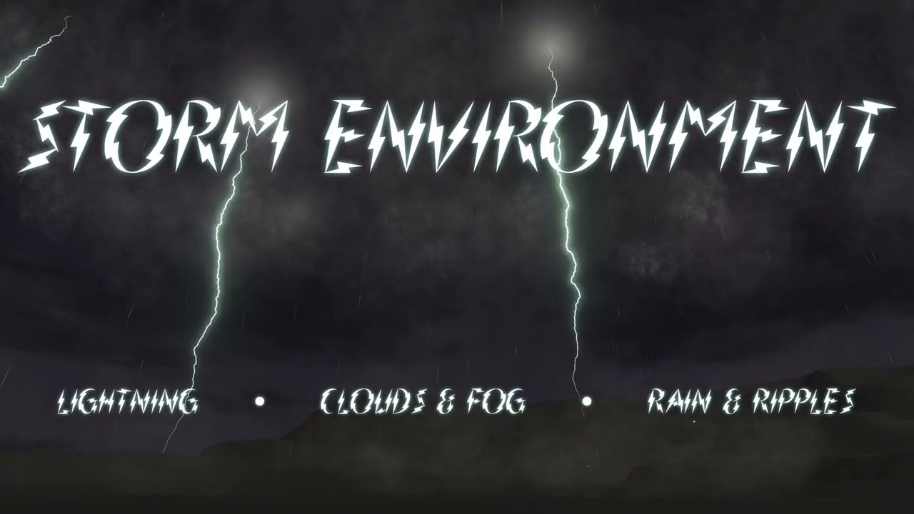 Storm Environment: Thunder & Lightning VFX - Unity Template