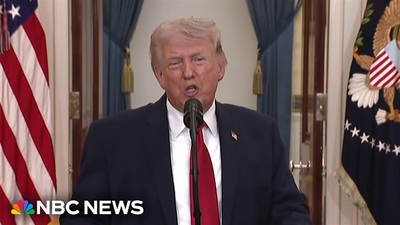 Trump pulls out ‘big rhetorical guns’ to try to make his case for the war with Iran