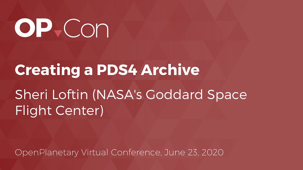 Creating a PDS4 Archive