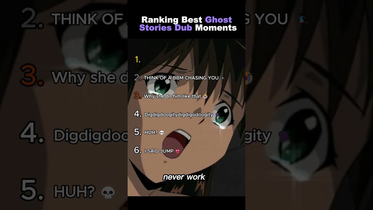 Ranking Ghost Stories Dub Moments #funny #ghoststories #ghoststoriesdub #anime #funny #shorts #reels