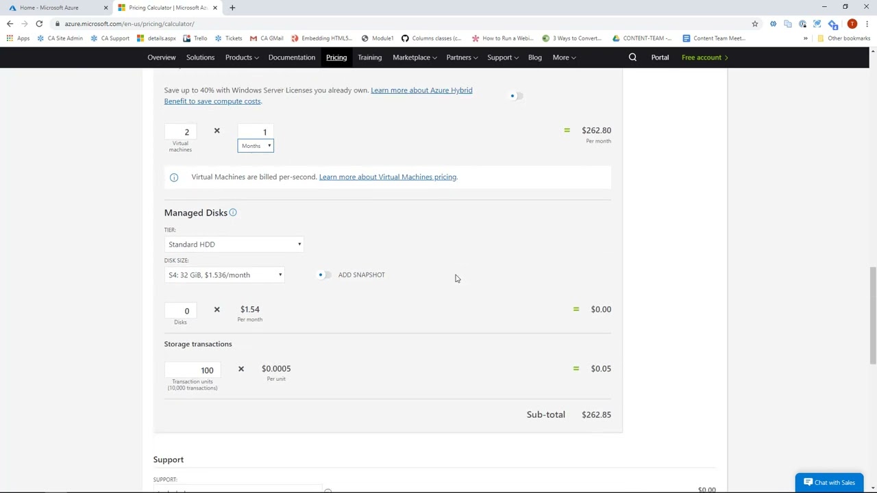 DEMO Using The Azure Pricing Calculator Tom Teaches IT
