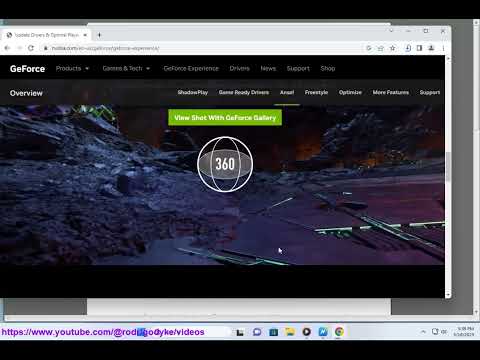 Download and install GeForce Experience for Windows 11