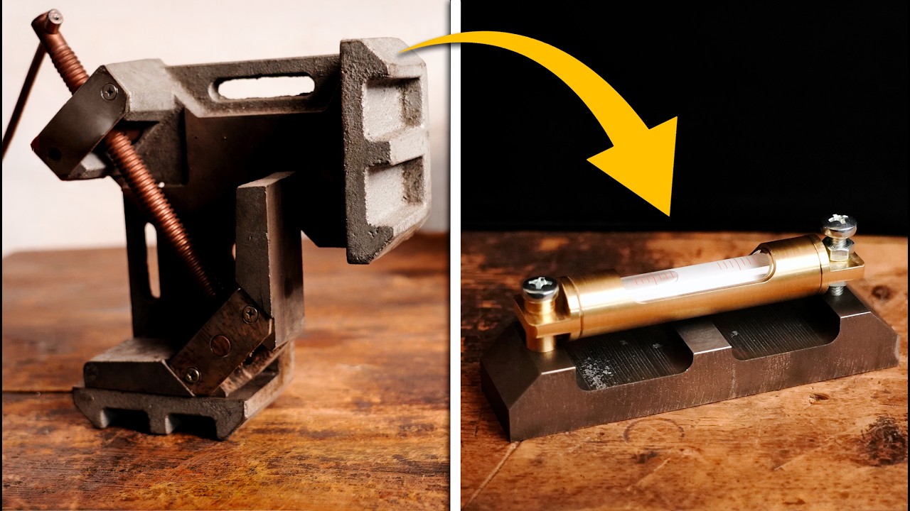 I made a dead accurate level from scraps (DIY machinist level)