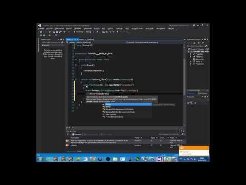 C# Tutorial - 1 - PNG To Ico Converter