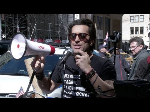 Brandon Straka Speaks at NYC Rally For Trump