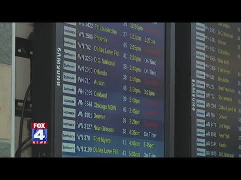 Weather delays flights at KCI Airport