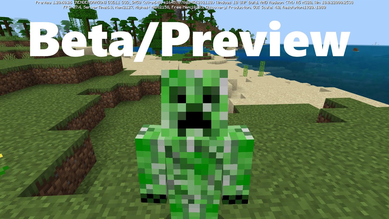 Minecraft | Beta/Preview | My First Time Playing This!