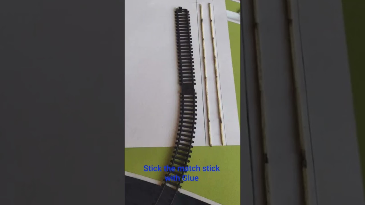 How to make Straight track for Rail king Train from matchsticks | #shorts #youtubeshorts #ytshorts