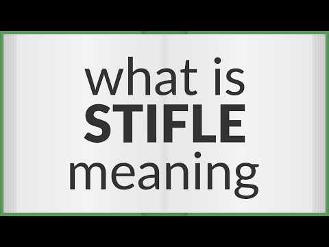 Stifle | meaning of Stifle