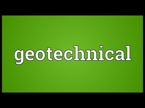 Geotechnical Meaning