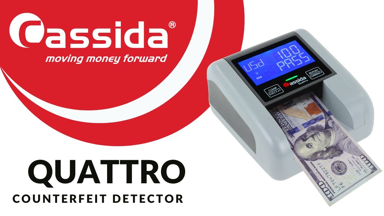 Say Goodbye to Counterfeits with the Cassida Quattro 4-Way Detector  | Cassida Corporation