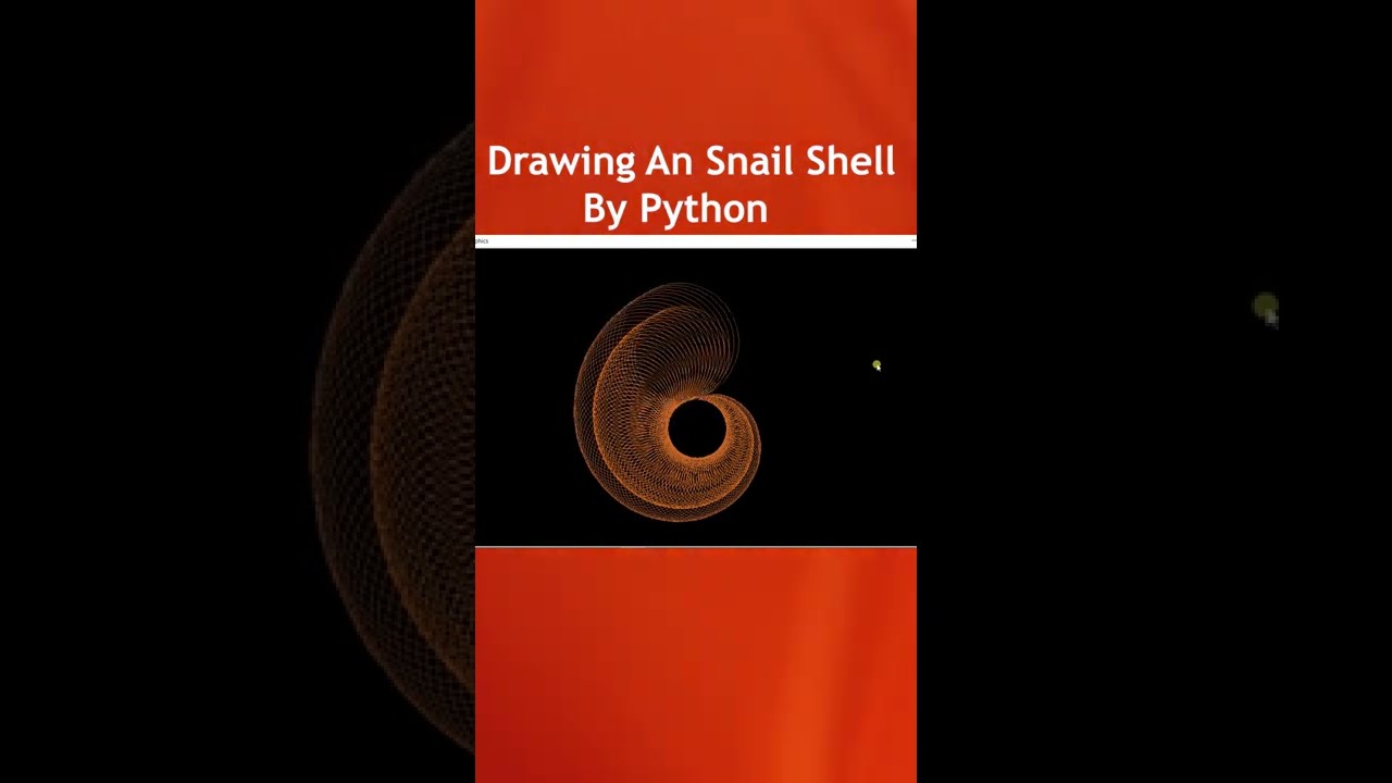 How to draw an snail shell using python turtle library