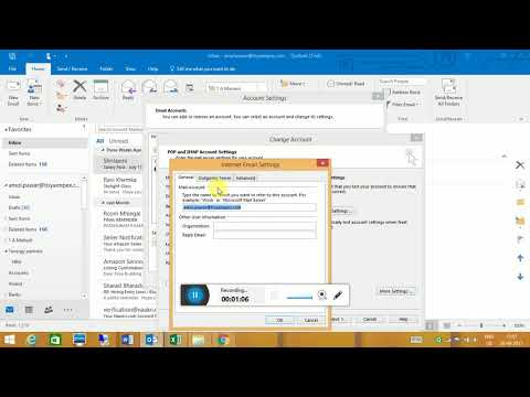 Outlook settings for gmail business email