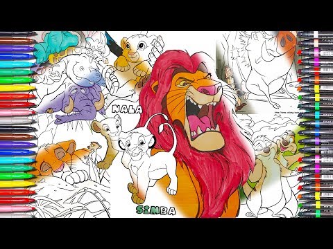 The Lion King Coloring Pages book DISNEY Lion King Coloring Games Lion King SPEED DRAWING for kids
