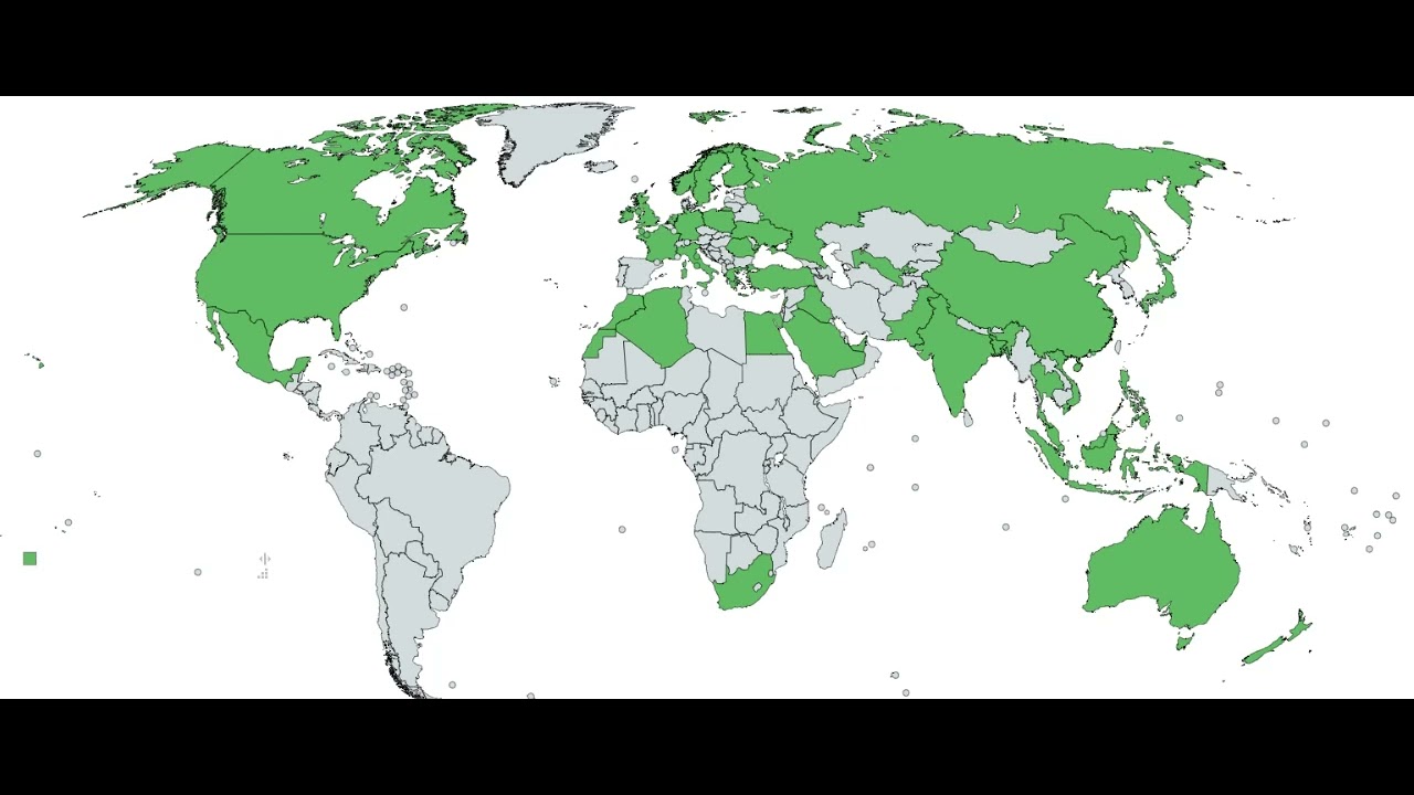 Countries that have viewed my videos at least 10 times #countries #countrys #geography #map #mapper