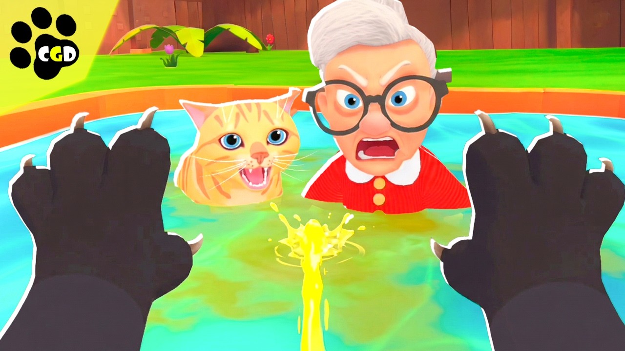 GRANNY FOUND OUT I Peed In Her Pool! (Cat From Hell 2)