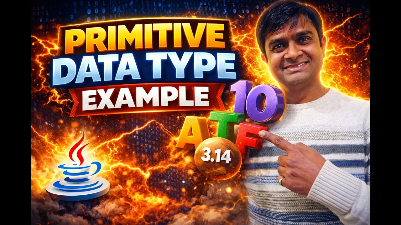 Java Primitive Data Types Explained Clearly | All 8 Types with Examples