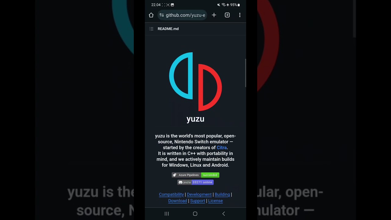 Update Yuzu via github