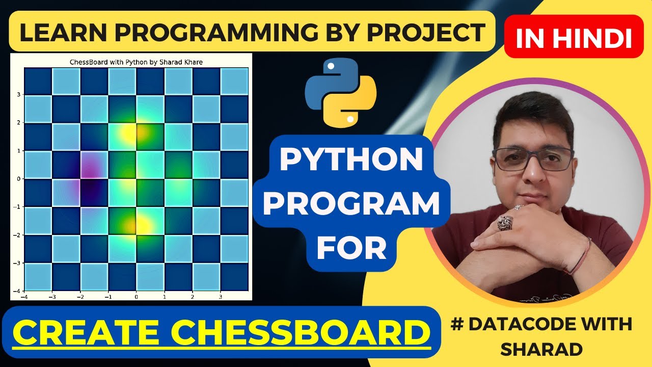 Python Program For Creating Chessboard || Create Chessboard with Python || Python Tutorial in Hindi
