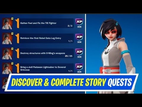 Fortnite All Discover and Complete Story Quests - How to Complete Found Story Quests Challenges